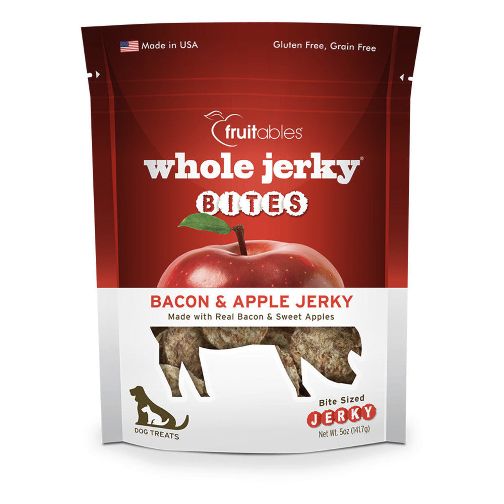 Fruitables - Whole Jerky Bites Bacon & Apple Jerky Dog Treats – Queenie ...