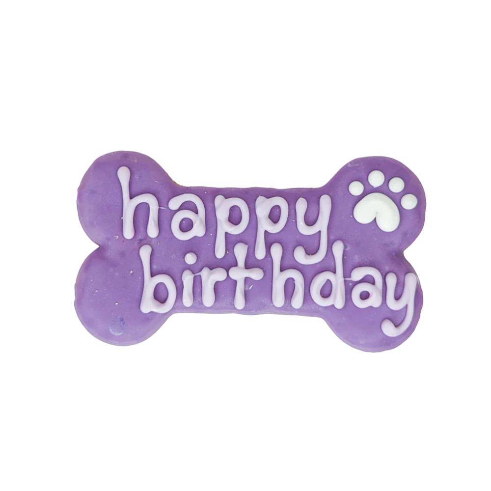 Bosco and Roxy's - Bark-Day - Happy Birthday Bone - Dog Treat – Queenie ...