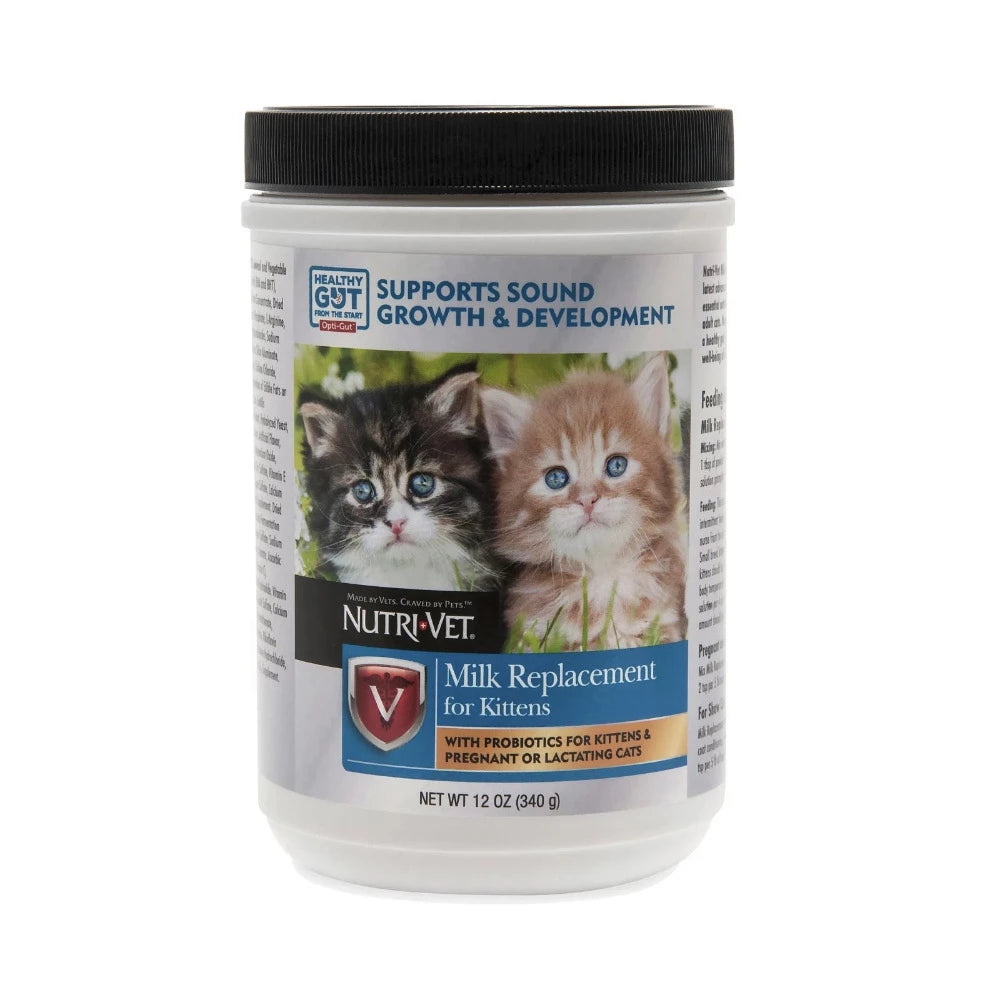 NutriVet - Milk Replacement Powder for Kittens 12 oz – Queenie's Pets®