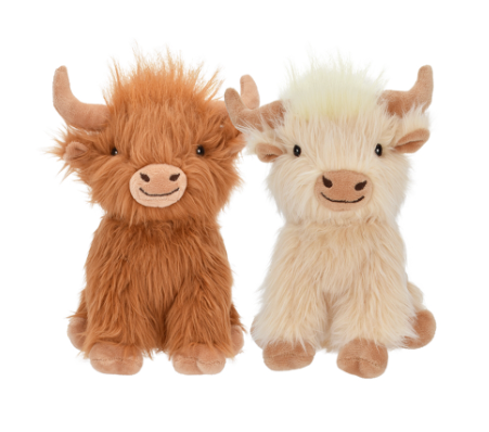 Multipet - Shaggy Highland Cow Plush Dog Toy – Queenie's Pets®