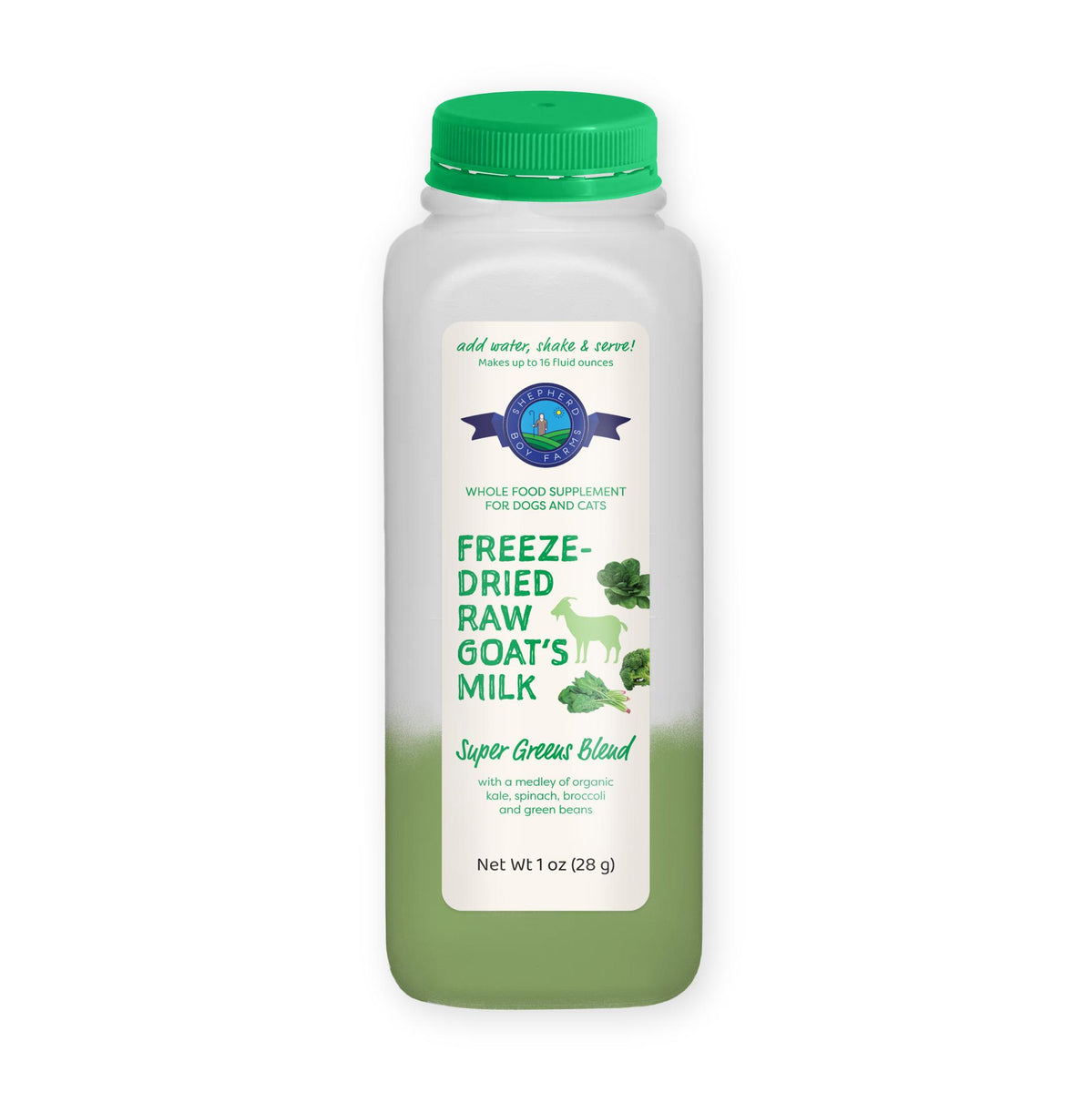 Shepherd Boy Farms - Freeze Dried Super Green Blend Goat Milk – Queenie ...