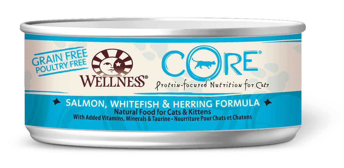 Wellness - CORE Salmon/Whitefish/Herring Cat Wet Food – Queenie's Pets®