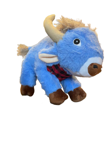 Tall Tails - Blue Plush Crunch Ox 10" Dog Toy – Queenie's Pets®
