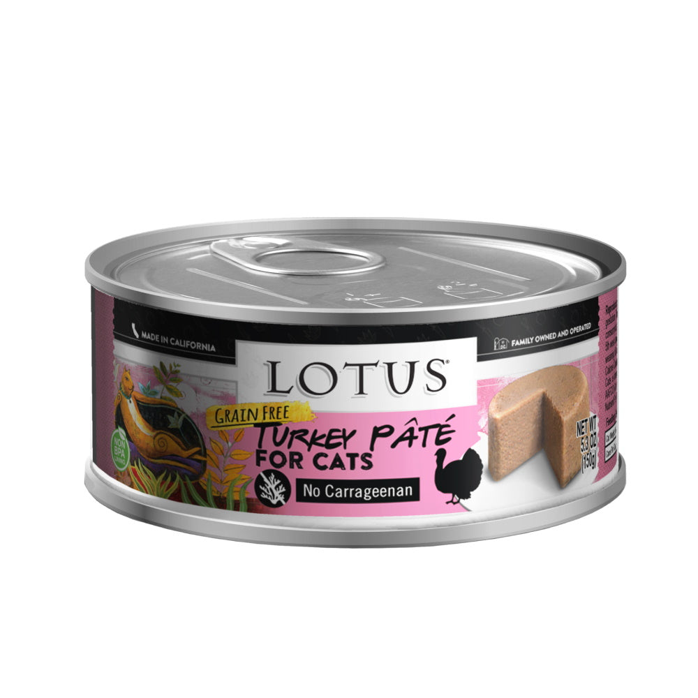 Lotus - Grain-Free Turkey Pate - Wet Cat Food – Queenie's Pets®