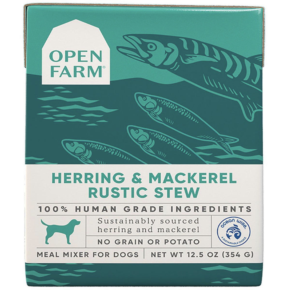 Open Farm - Herring & Mackerel Rustic Stew Wet Dog Food – Queenie's Pets®